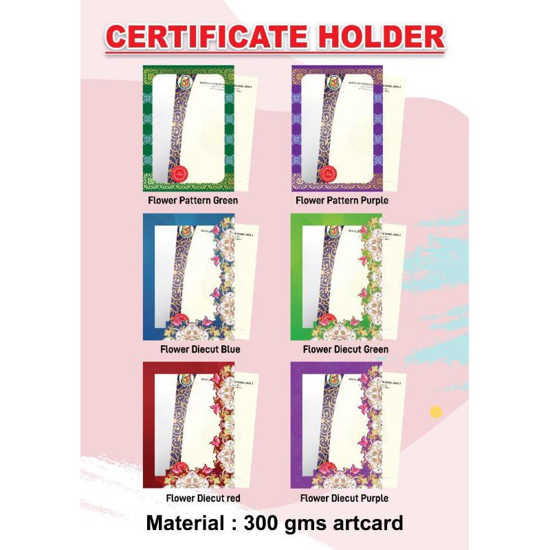 Folder Sijil Premium ( Ada cover PVC ) | Shopee Malaysia