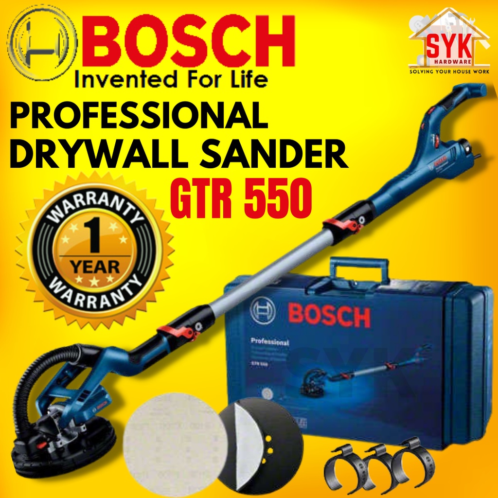 SYK Bosch GTR 550 Professional Drywall Sander Machine Polisher 215mm 9 ...