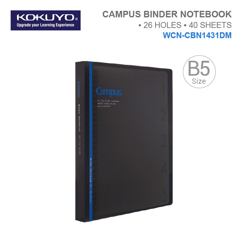 Kokuyo WCN-CBN1431DM Campus Binder Notebook B5 Buku Nota Pengikat ...