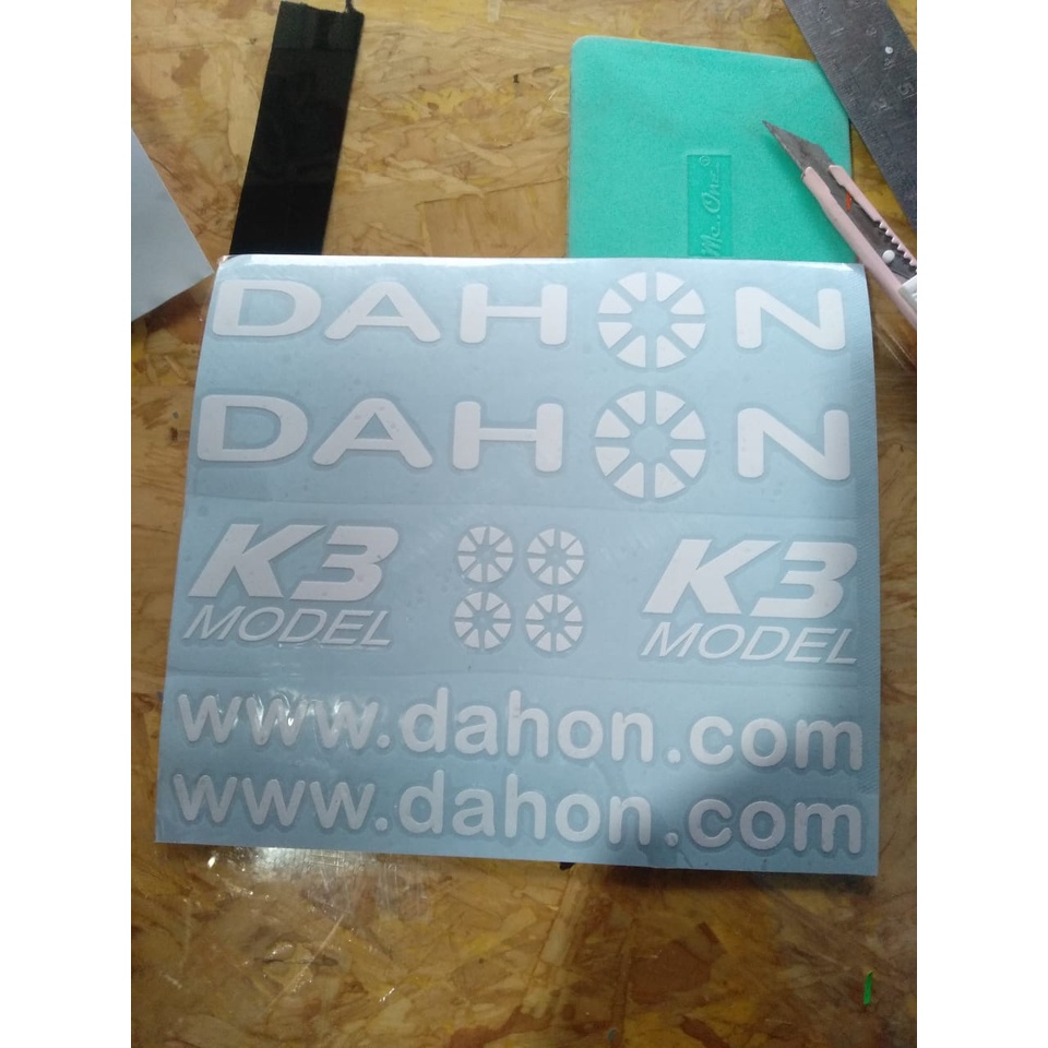 Dahon CUTTING STICKER STICKER Package DAHON GLOSSY STICKER | Shopee ...