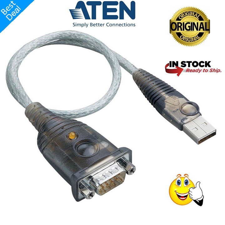 Usb To Serial ATEN - Usb To RS232 Db 9 - Uc-232a | Shopee Malaysia