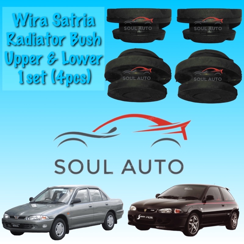 Proton Wira Satria Front Radiator Bush Upper & Lower (1set 4pcs ...