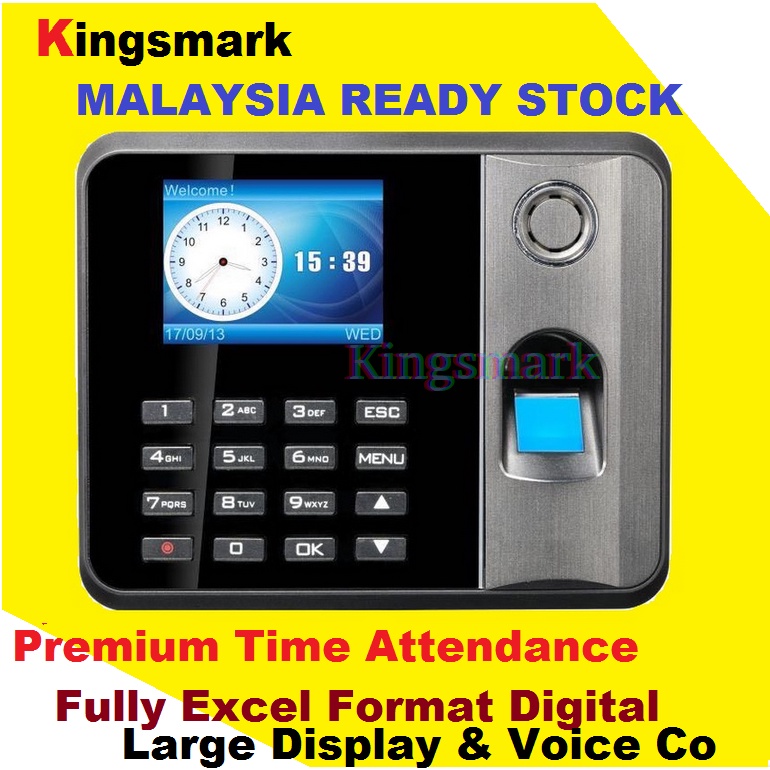 KINGSMARK Fingerprint Time Attendance Recorder Thumbprint Machine ...