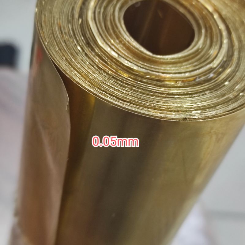 Brass Sheet / Kepingan Tembaga 0.05/0.15/0.2/0.5mm(1 kaki / 30cm ...