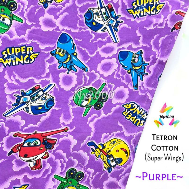 Kain Tetron Cotton TC (Polyester + Cotton) Super Wings (Bidang 48 inci ...