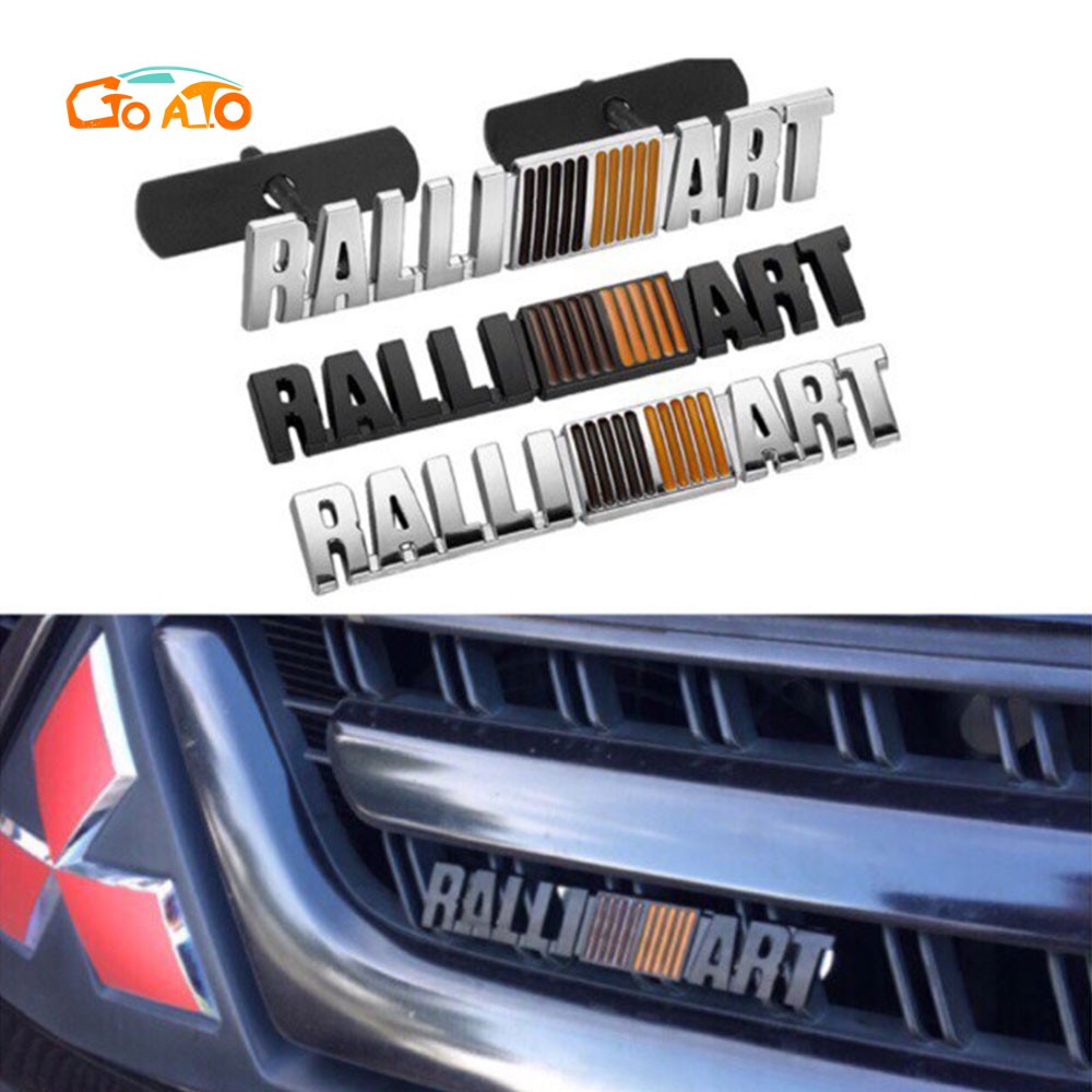 GTIOATO RALLIART Grille Emblem Metal For Mitsubishi Xpander Triton ...