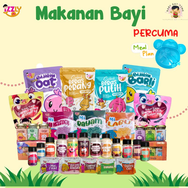 Free Gift Izzly Baby Food Makanan Bayi Homemade Halal 6 bulan set ...