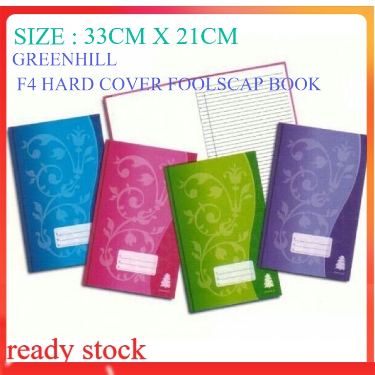 Greenhill F4 Hard Cover Foolscap Book Exercise Note Book /Buku Log ...