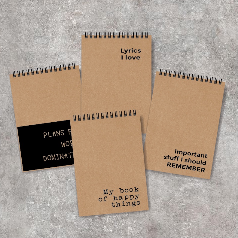 200pgs A6 Notepad Notebook Blank/Line/Dot/Grid Buku A6 / Buku Nota ...