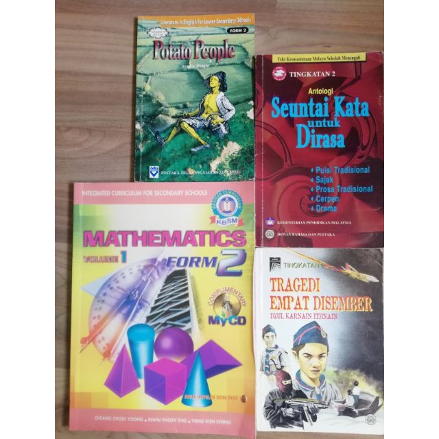 Form 2 textbooks 4books | Shopee Malaysia