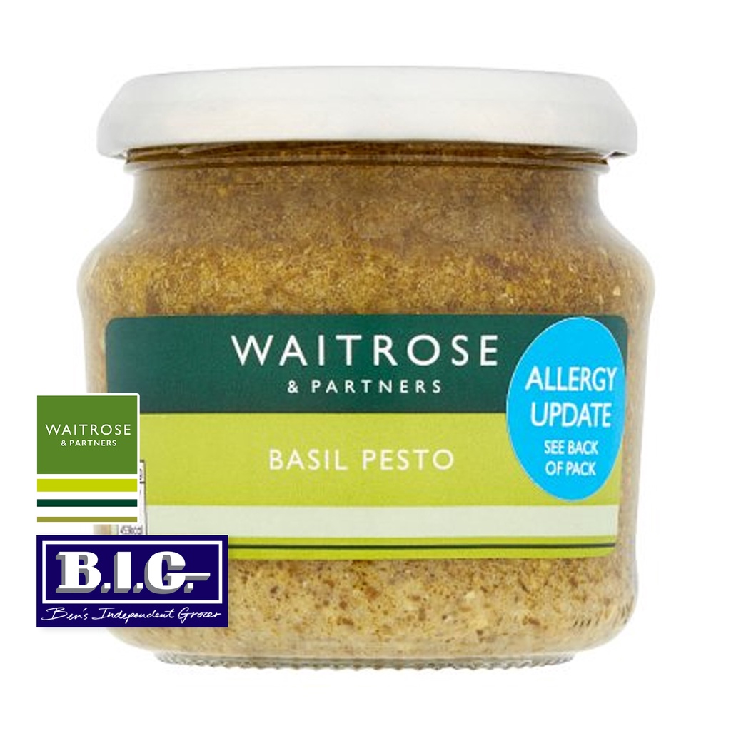 Waitrose Green Basil Pesto 190g (EXP Jul 2023) | Shopee Malaysia