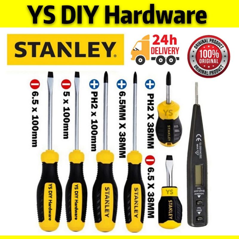Stanley STMT66679 Cushion Grip 2 Screwdriver Set (6 Pcs) | Shopee Malaysia