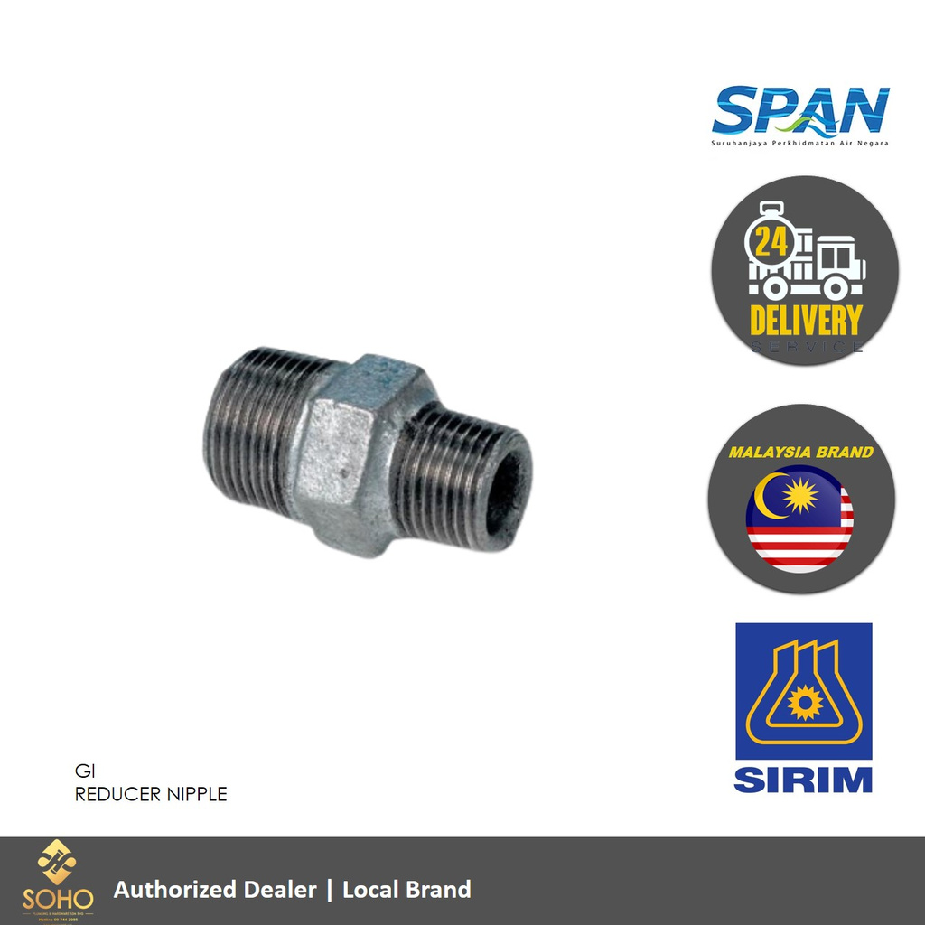 GI REDUCER NIPPLE (1/2'' - 2'') [READY STOCK] | Shopee Malaysia