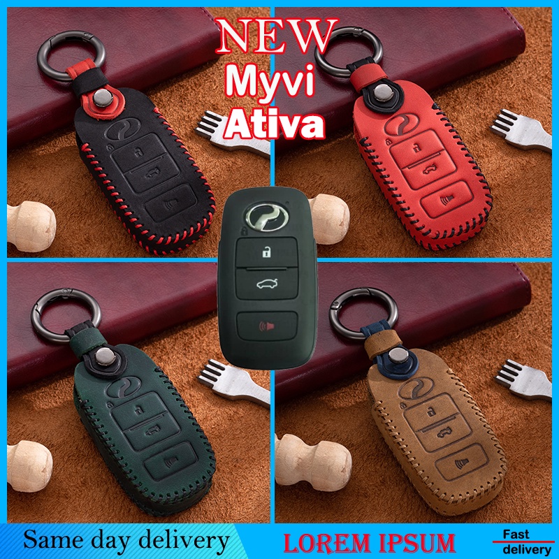 Perodua Ativa Myvi 2022 Alza Axia 2023 2024 2025 Key Cover Cowhide ...