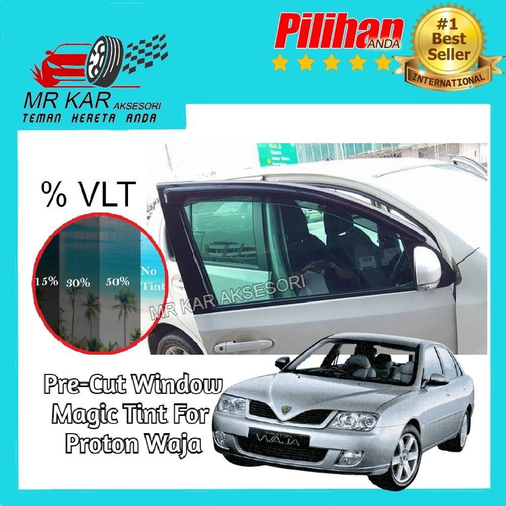 PreCut Shape Magic Tinted Solar Window Reusable Removable - Proton Waja ...