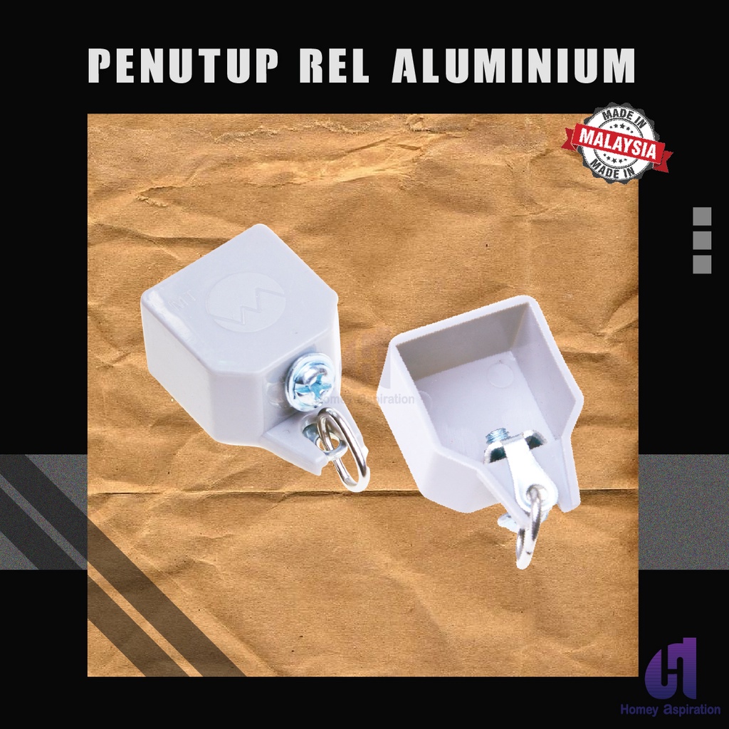 Penutup Rel Aluminium Jenis Baru (End Cap For New Styled Aluminium Rail ...
