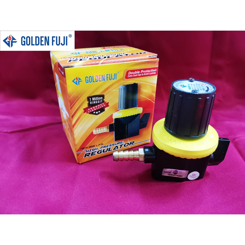 GF181DP SIRIM GOLDEN FUJI HIGH PRESSURE LPG GAS REGULATOR KEPALA GAS ...