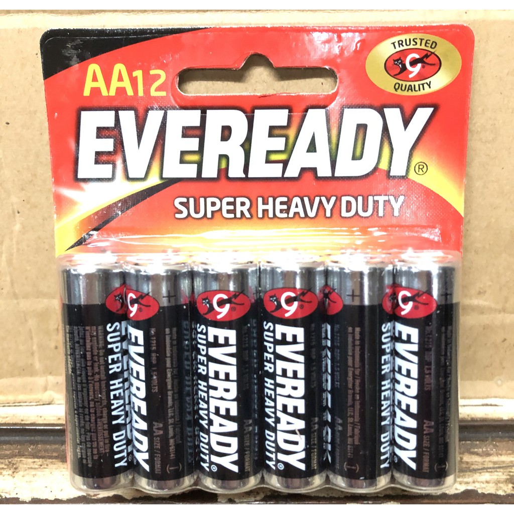 ORIGINAL Eveready Super Heavy Duty Batteries 1215BP12 | Shopee Malaysia