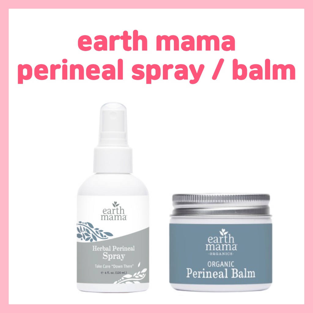 Earth mama perineal spray 120ml / perineal balm 60ml / maternity body ...