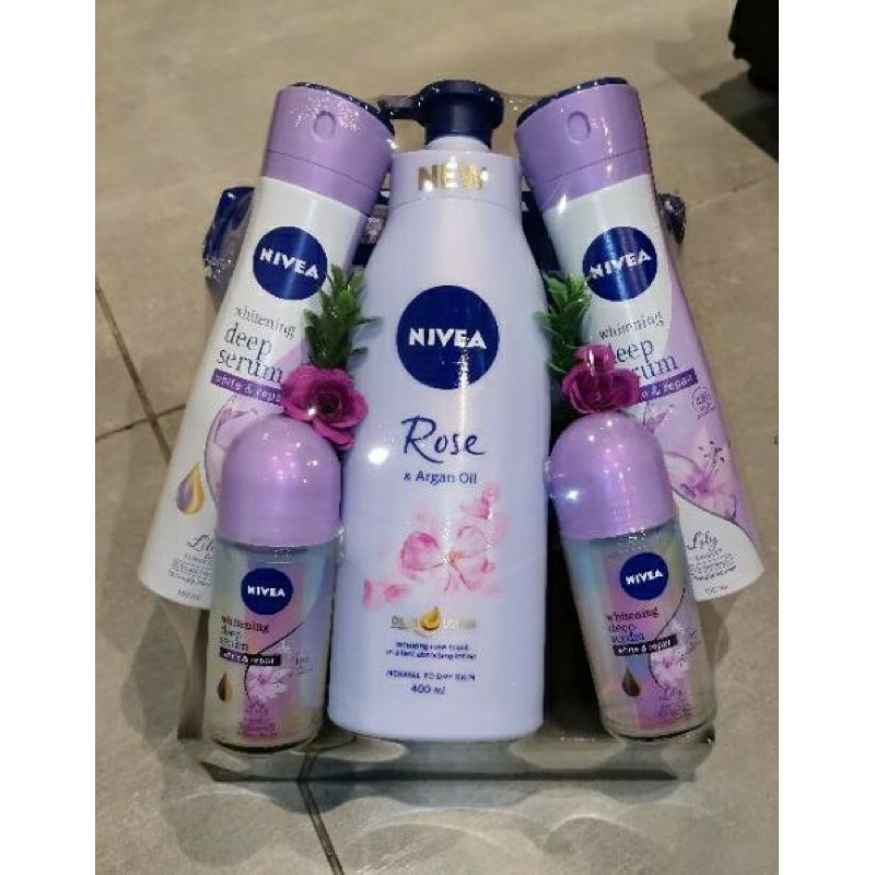 NIVEA ROSE LIlY SET/GIFT SET/HADIAH/HANTARAN/HAMPER | Shopee Malaysia