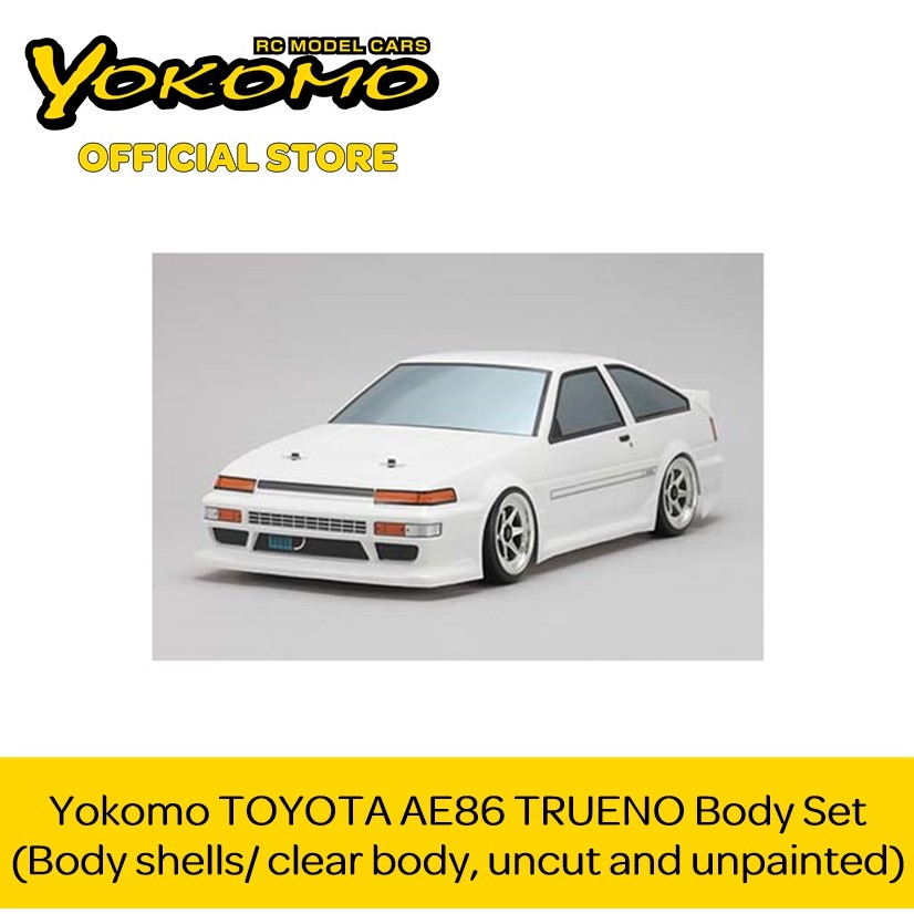 Yokomo TOYOTA AE86 TRUENO Body Set (SD-AE86BS) (clear, uncut and ...