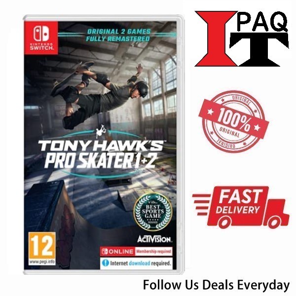Nintendo Switch Tony Hawk's Pro Skater 1+2 (EU)(English) | Shopee Malaysia