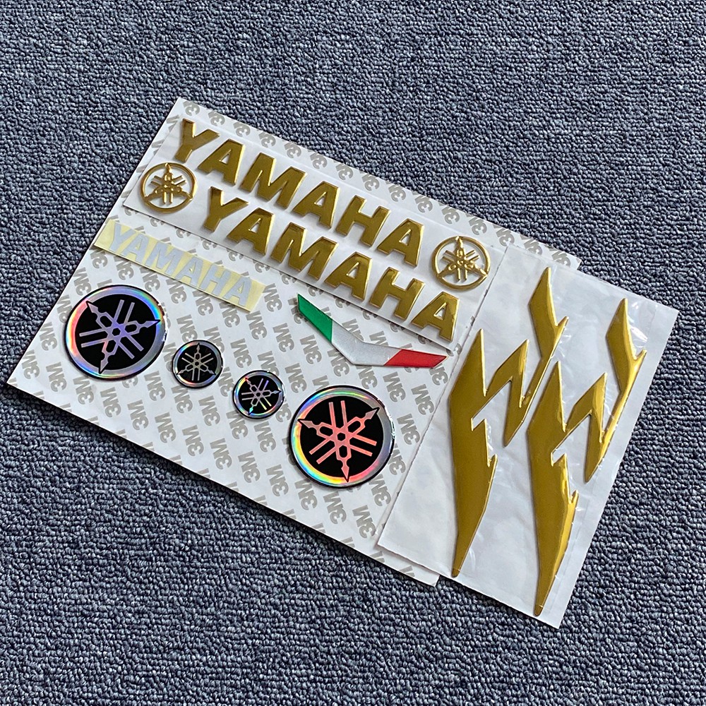 3D Fuel Tank Logo Side Panel Badge Sticker For YAMAHA Logo R1 Yamaha ...