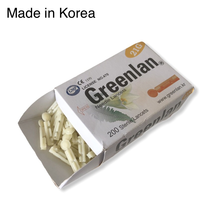 Jarum Bekam 21G SOFT Greenland Pen Bekam Korea Blood Lancet 21G Lancet ...