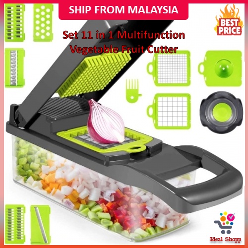 🔥HOT ITEM🔥Penyagat Serbaguna Sayuran Set 11 in 1 Multifunction ...