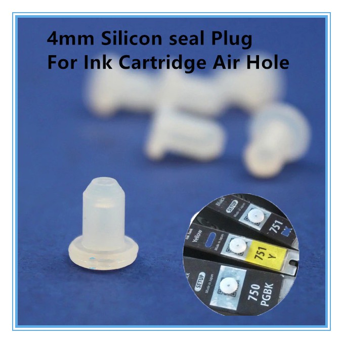 4mm Silicone Plug ink cartridge rubber seal plug CISS accessories ...