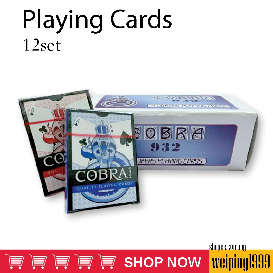Playing Cards COBRA ( 12 SET ) | Shopee Malaysia