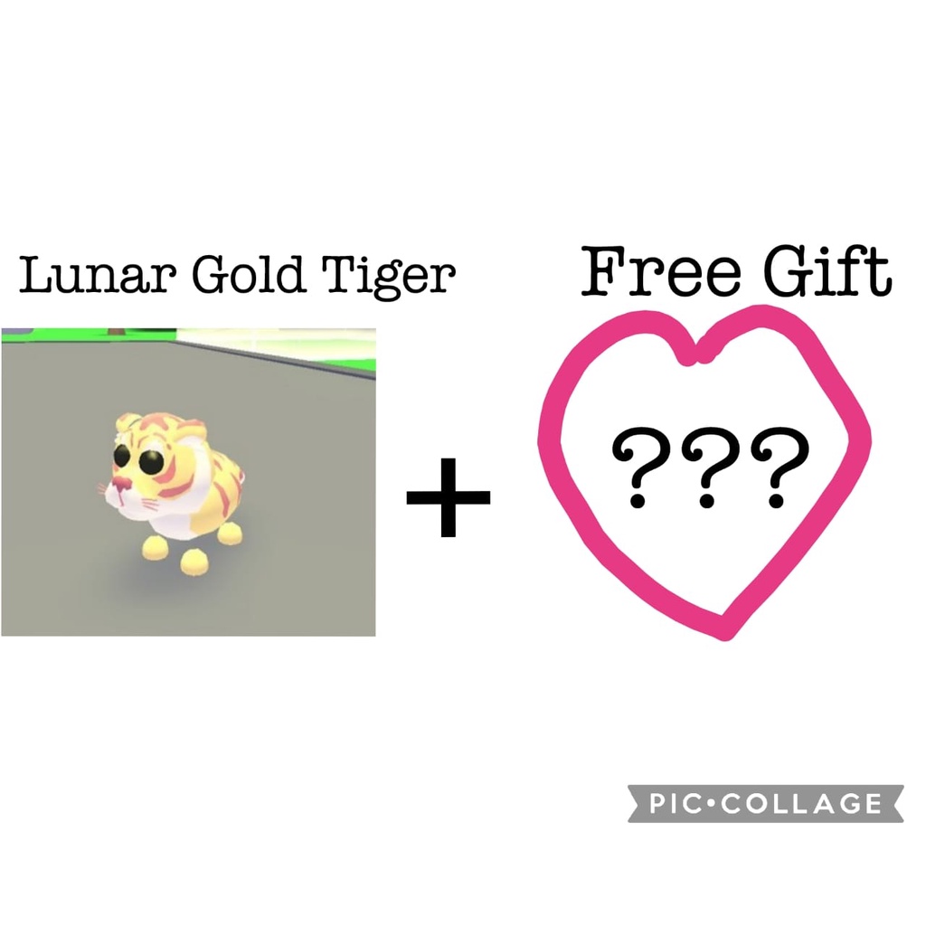 Roblox Adopt me Lunar Gold Tiger + Free Gift | Shopee Malaysia