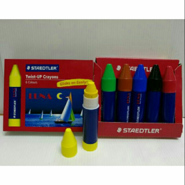 Original Staedtler Luna Twist-Up Crayons Glides On Easily Krayon 6 ...