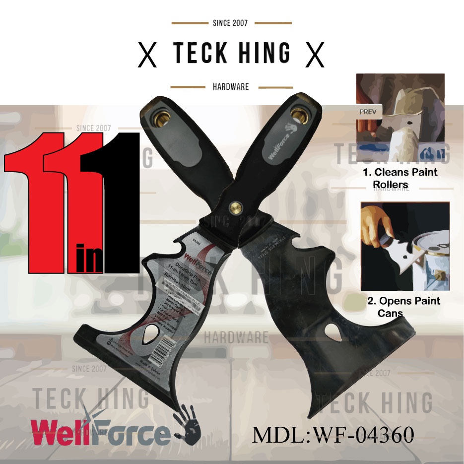 WF-04360 WELLFORCE DURAGRIP PRO STAINLESS STEEL 11-IN-1 MULTI TOOL ...