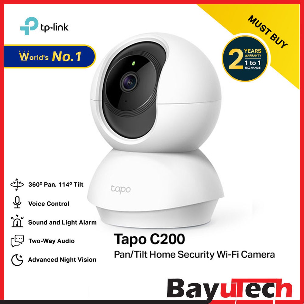 [Ready Stock] TP-Link Tapo C110 / C210 3MP Full HD Pan / Tilt Wireless WiFi CCTV Home Security ...