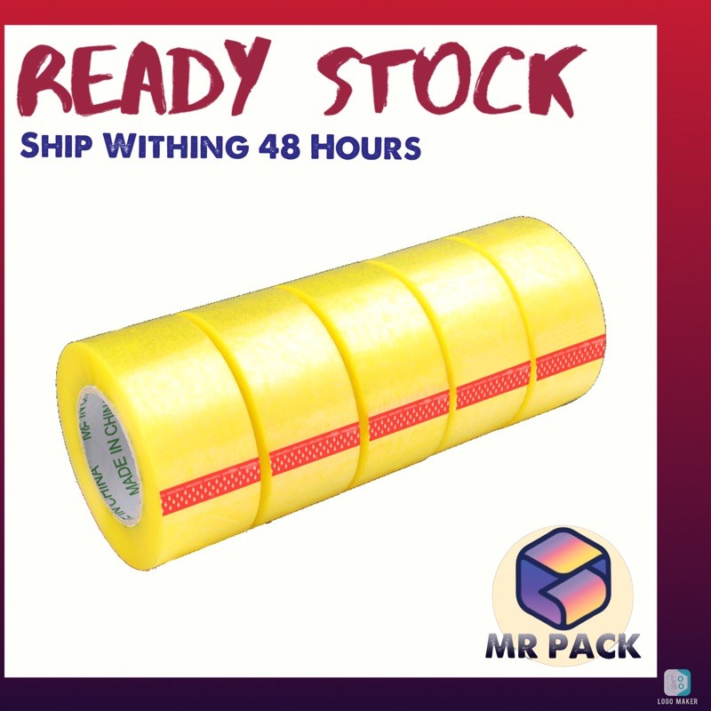 [READY STOCK ]Opp Tape 48mm x 150m selefon tape cellulose tape ...