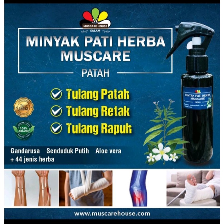 Minyak Patah Muscare Tulang Patah Tulang Retak Tulang Rapuh | Shopee ...