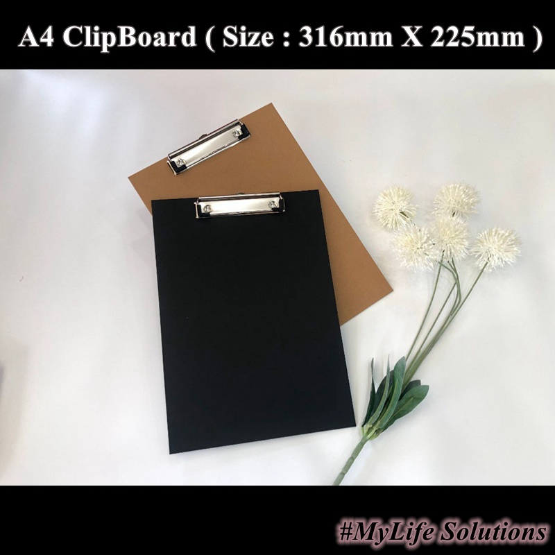 A4 Size Clipboard File with Stainless Clip paper Wrapped Clip Board ...