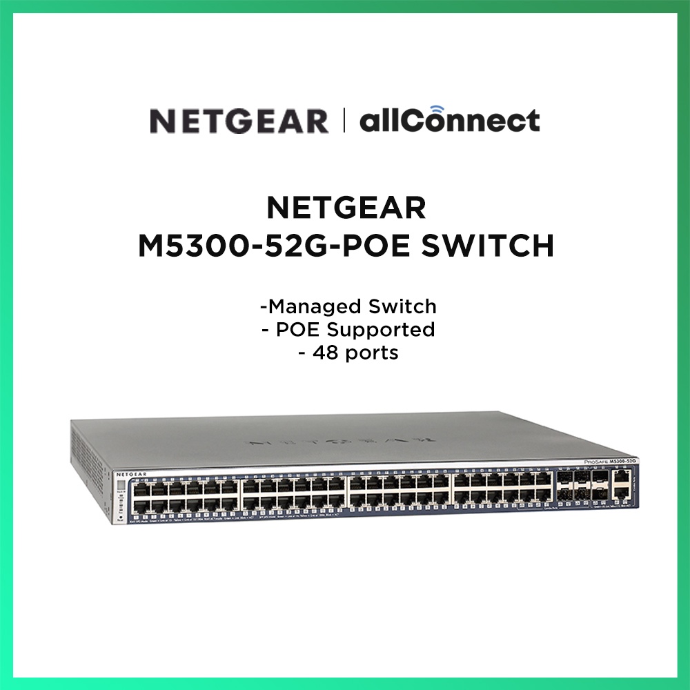 Netgear M5300-52G-POE Switch | Shopee Malaysia