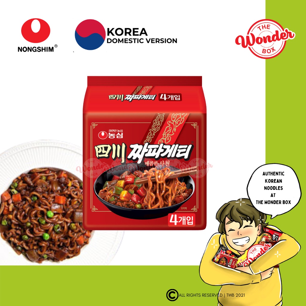 MADE IN KOREA | Korean Noodles Nongshim Sichuan Chapaghetti ...