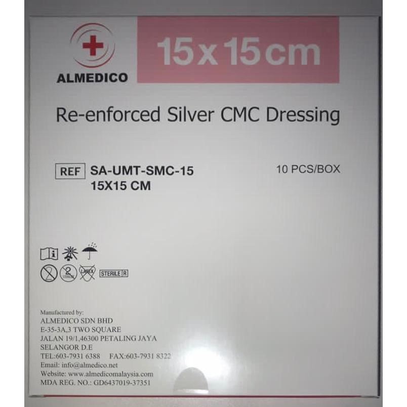 Silver Re-enforced CMC / Reinforce Silver CMC (Hydrofiber Dressing ...