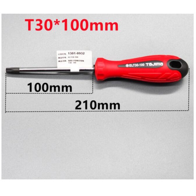 TAJIMA Soft Rubber Small Handle Center With Hole Flower Screwdriver Six ...
