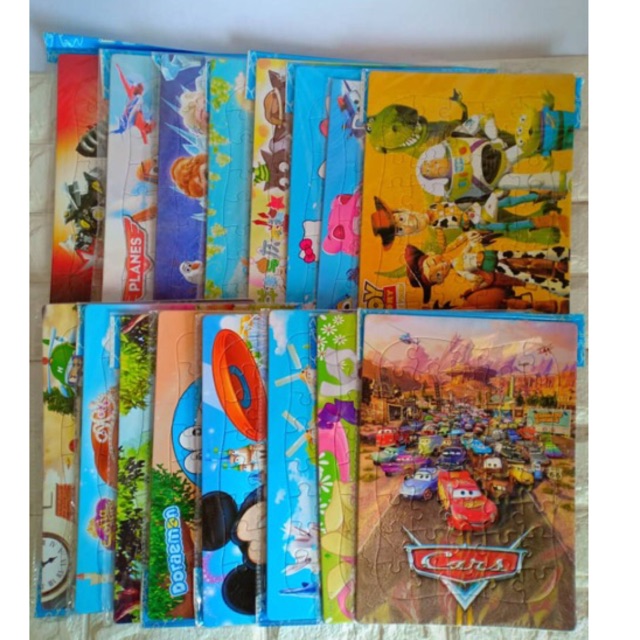 Cartoon kids puzzle birthday gift 40pcs 28cm X 20cm | Shopee Malaysia
