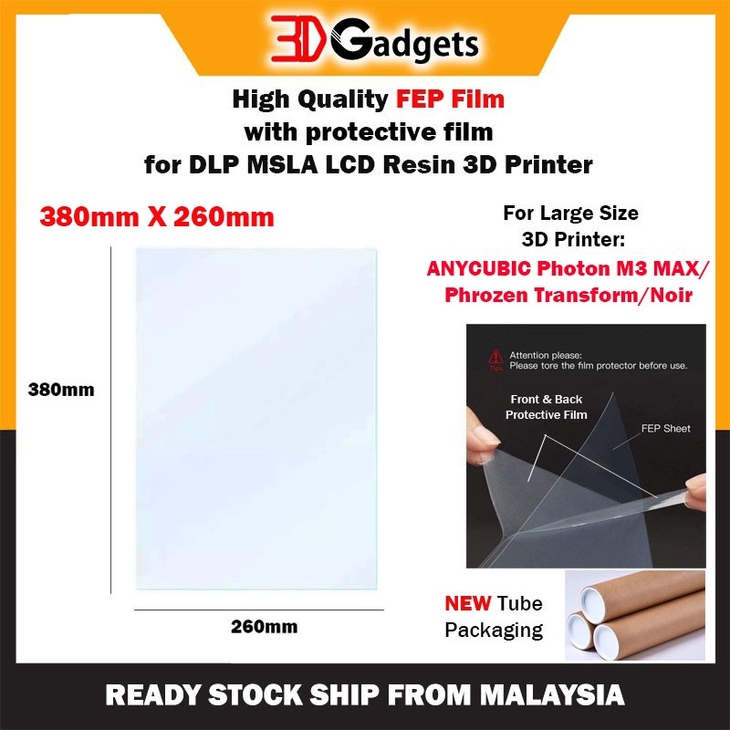 High Quality FEP Film with Protective Films for Anycubic Photon M3 Max, Phrozen Transform/ Noir ...