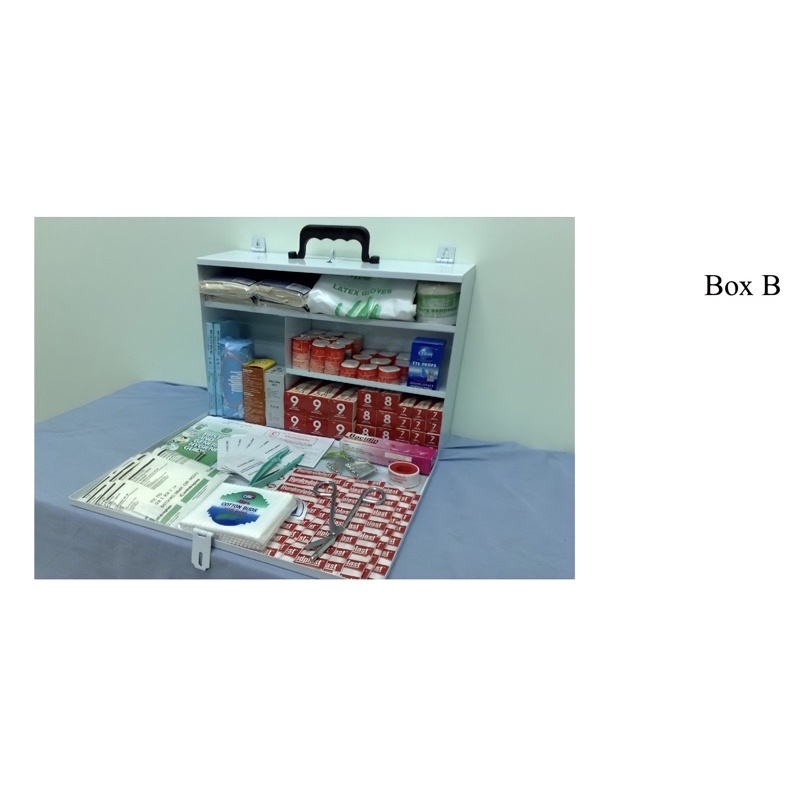 MediShield OSHA Workplace First Aid Kit by DOSH (BOX A,B,C) | Shopee ...