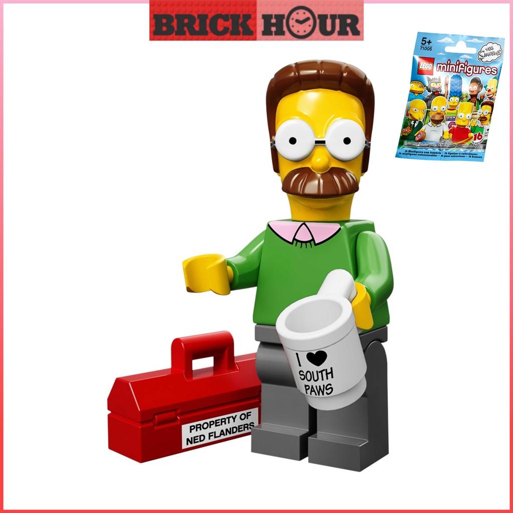 71005 -7 LEGO Minifigure The Simpsons Series 1 - Ned Flanders (MISP ...