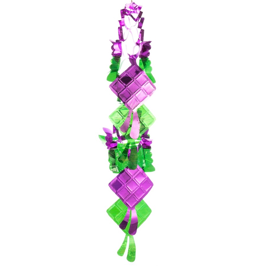 HOORAY RAYA KETUPAT & PELITA GARLAND DEKO GANTUNG HARI RAYA SHINY FOIL ...