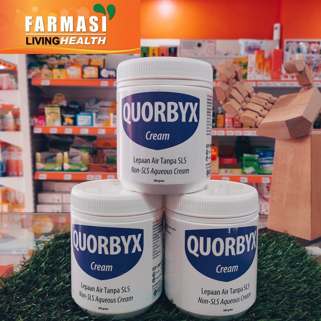 QUORBYX CREAM (NON-SLS AQUEOUS CREAM) 500G - FOR ECZEMA, SENSITIVE ...