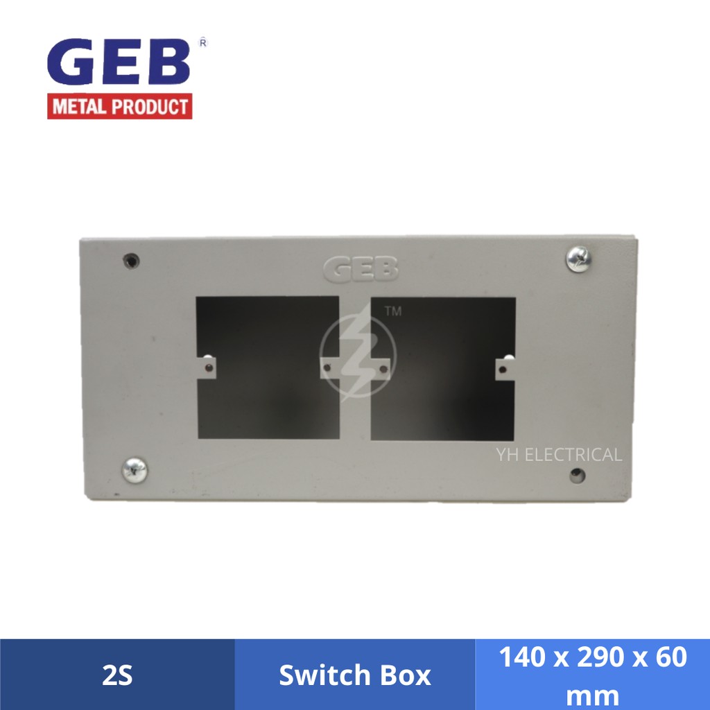 GEB Switches Metal Box 2S /3S /4S /6S /8S /9S | Shopee Malaysia