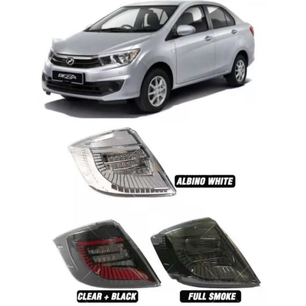 Perodua Bezza 2016 - Onwards Dragon Scale Dynamic Tail Lamp With Signal ...